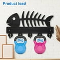 Fishbone Wood Key Holder for Wall Fish Key Hook Organizer 11.8×6.7 ...