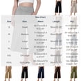 Besolor Pajamas Capri Pants for Women Elastic High Waist Wide Leg ...