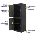 Montezuma Garage Tool Storage System 30.5 x 24" Locking 2 Door Stacking ...