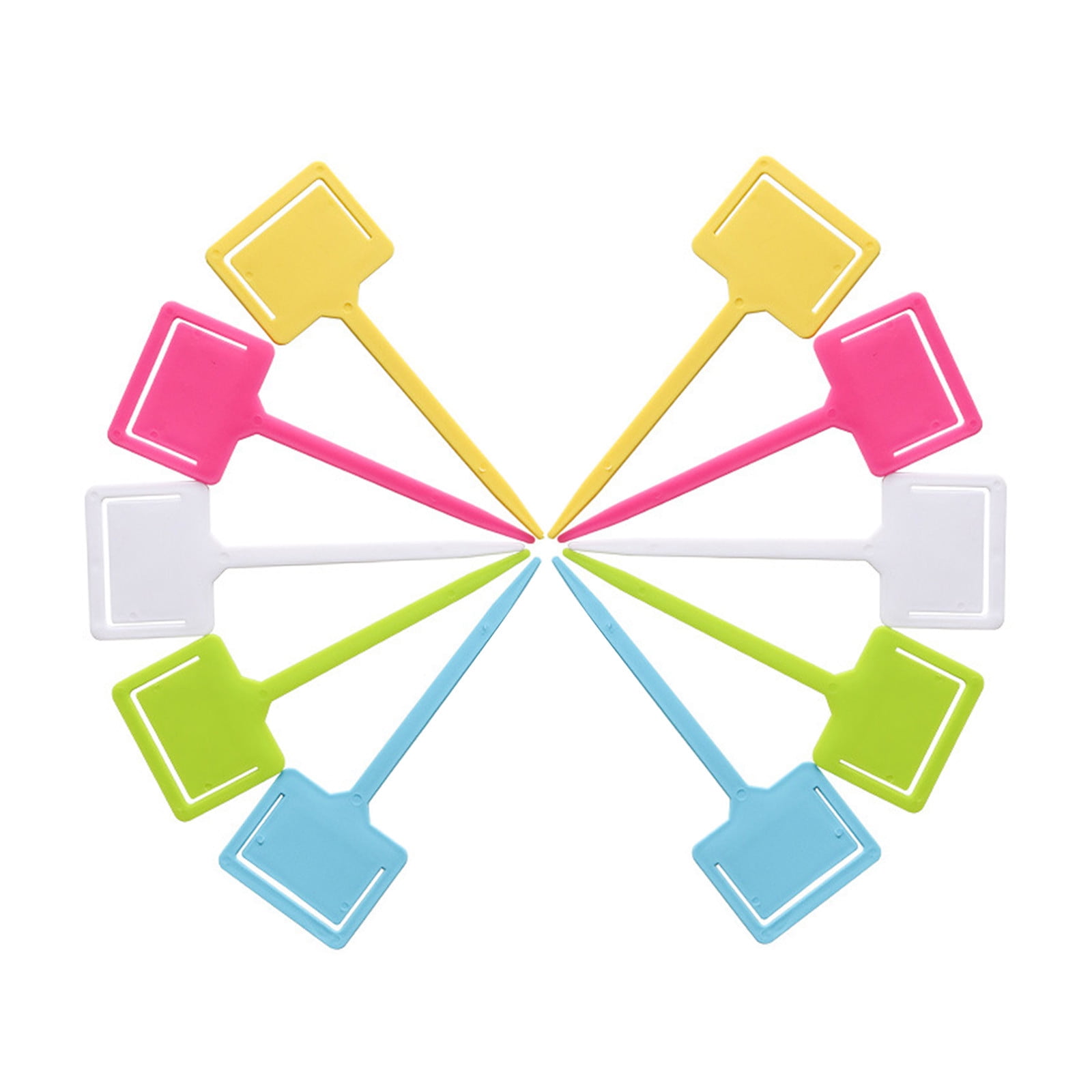 PRINxy Multicolor Waterproof Plastic Plant Labels, T-Type Garden Tags ...