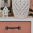 10Pcs Dark Brown Metal Door Pull Handles with Vintage Bow Design for ...