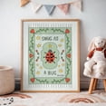 Affixzi Snug as a Bug in A Rug Poster, Ladybug Nursery Print, Hand ...