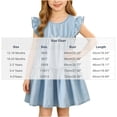 Amzcrzy Denim Dress for Toddler Girls 6 Months-4 Years Puff Short ...
