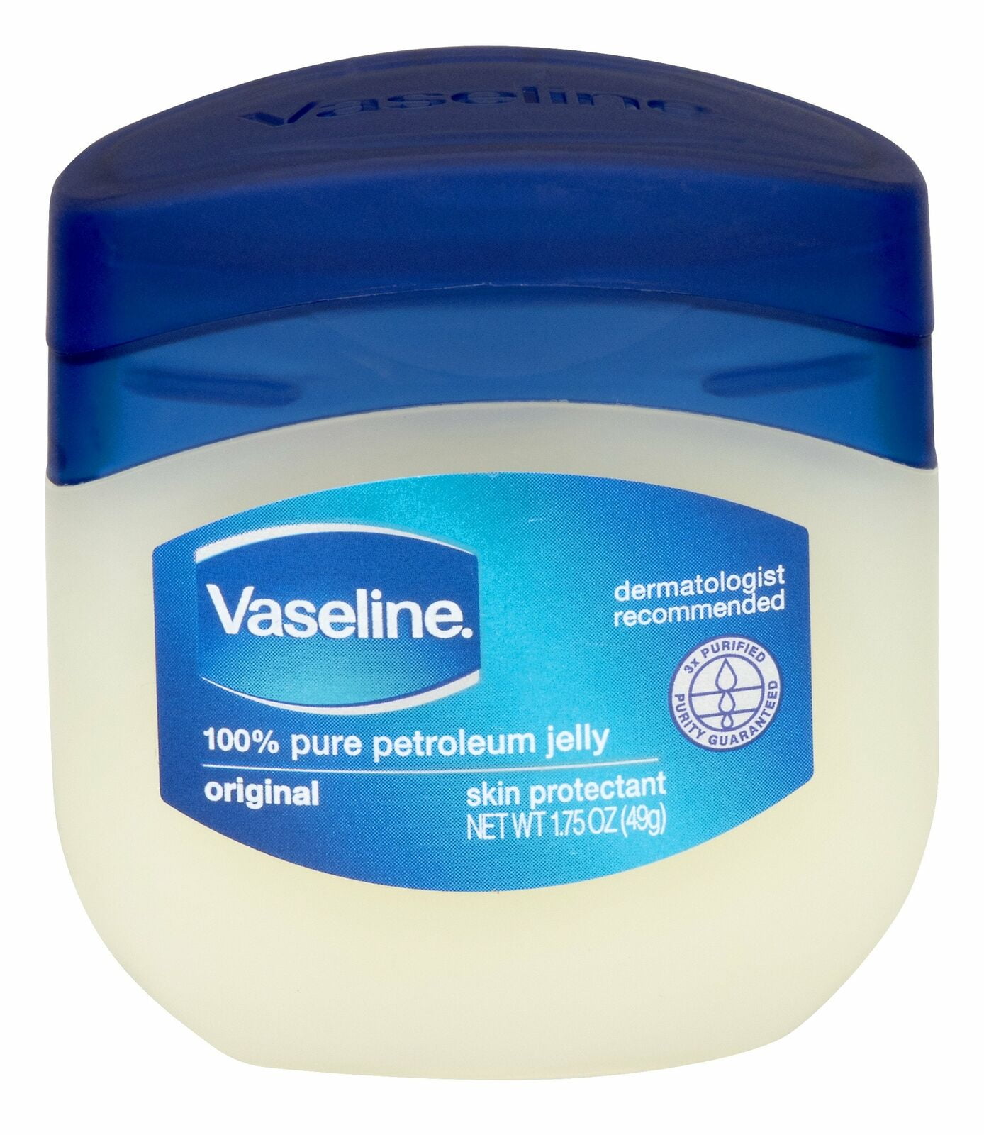 Vaseline 100% Pure Petroleum Jelly Original Skin Protectant, 1.75oz, 12 ...