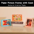 200 Pack Rainbow 4x6" Cardboard Standing Frames with Easel, for DIY ...