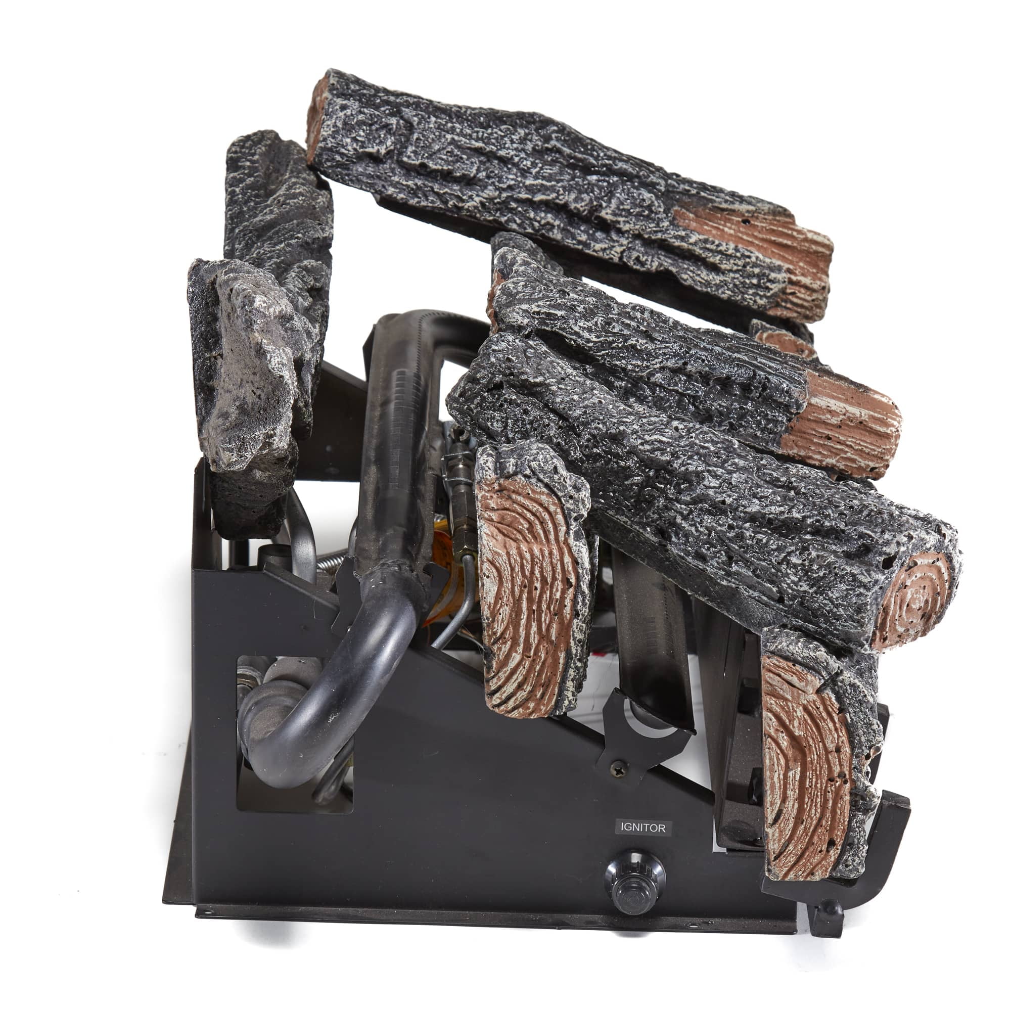 Buy Duluth Forge Ventless Natural Gas Log Set - 21 in. Winter Oak, 32,000 BTU, Manual Control ...