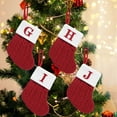 3. Letter Christmas Socks Embroidered Stocking Candy Bags for Home ...