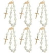 John Bead™ 3000-Piece 8x5mm Opaque White Plastic Rosary Beads - Walmart.com
