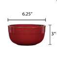 Mainstays Chiara Stoneware 6.25" Round Red Bowl - Walmart.com