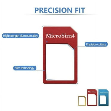 for Nano SIM Card Adapter 4 in 1 Converter Kit to Micro/Standard for ...