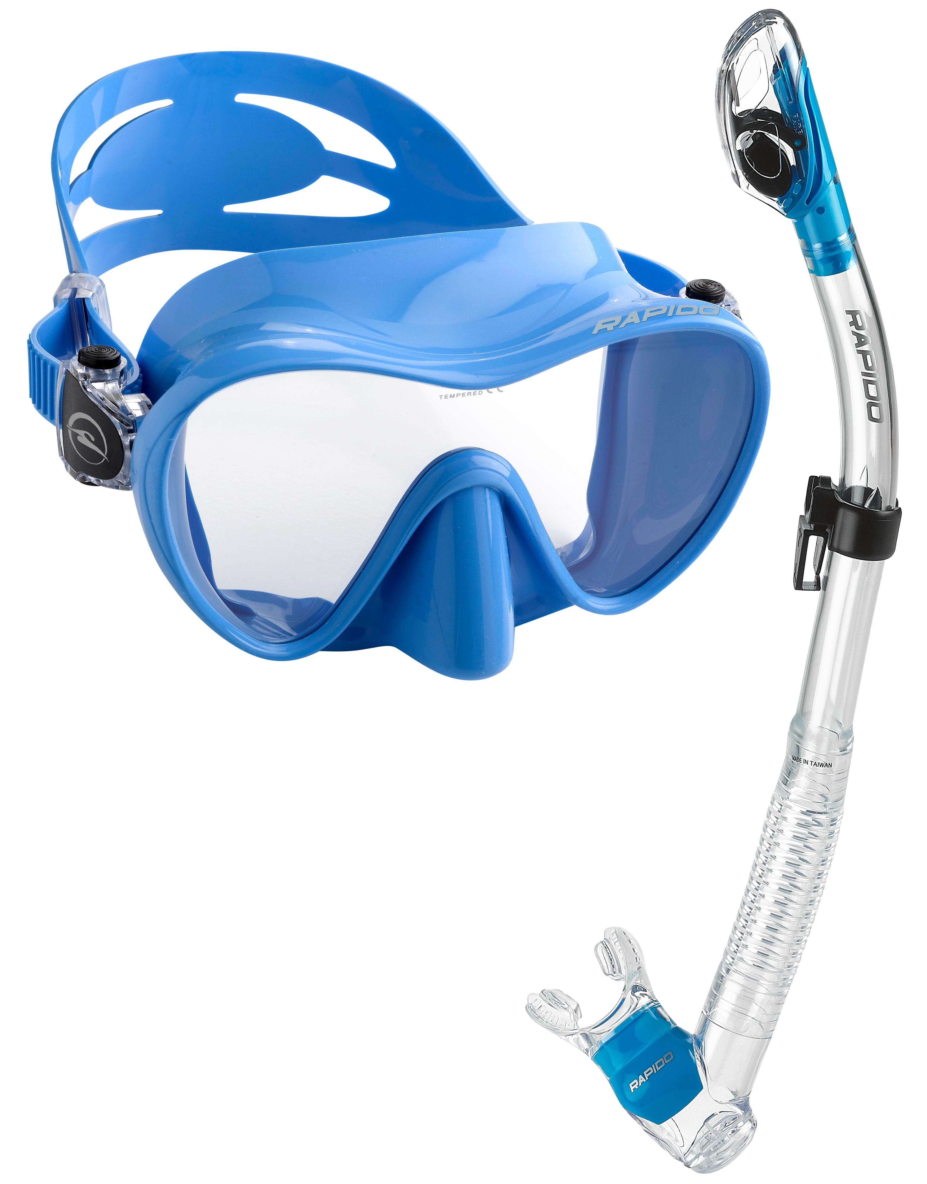 Rapido Boutique Collection Active Frameless Snorkel Mask Dry Snorkel ...