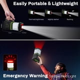 Sunoyar Camping Lantern Rechargeable 1500LM IP44 Waterproof with 5 ...