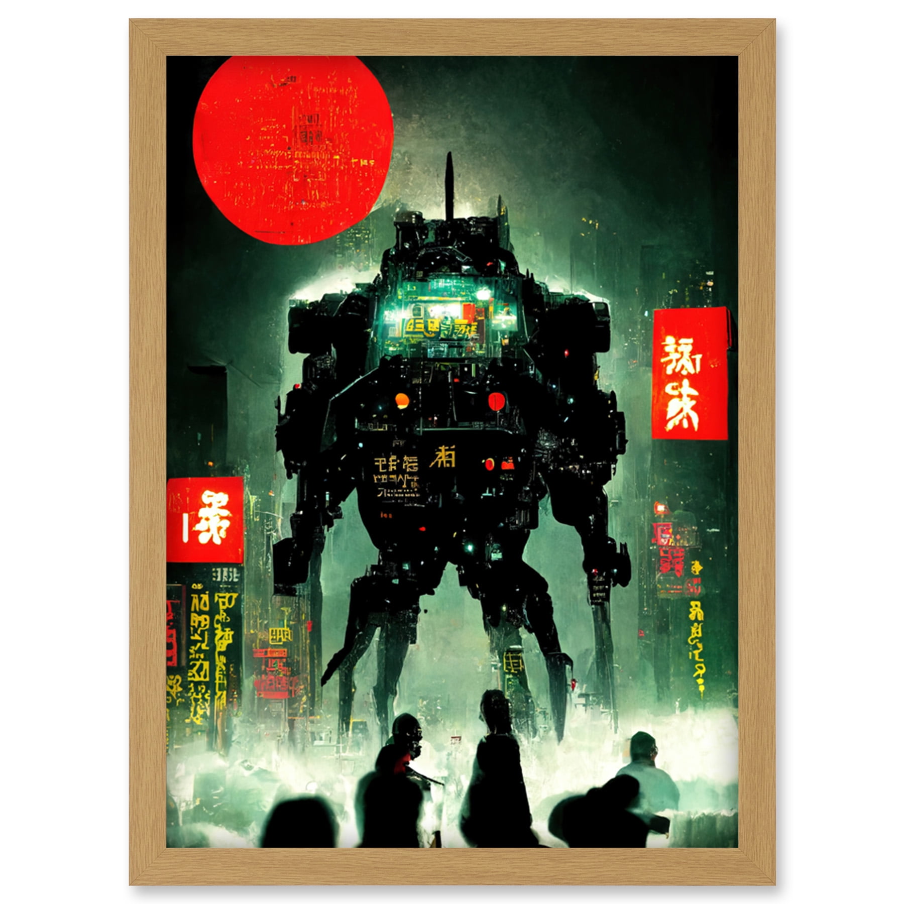 Rise Of Machines Mecha Japanese Style Illustration Sci-Fi Artwork ...