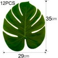 12 PCS Large Tropical Palm Monstera Leaves for Hawaiian Jungle Beach ...
