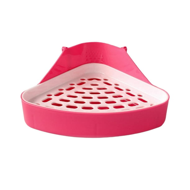 Triangle Potty Trainer Bedpan Pee Pan Tray Guinea Pig Litter Pan for ...
