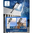 5000 solar outdoor lights, 66 waterproof, solar powered motion sensing ...