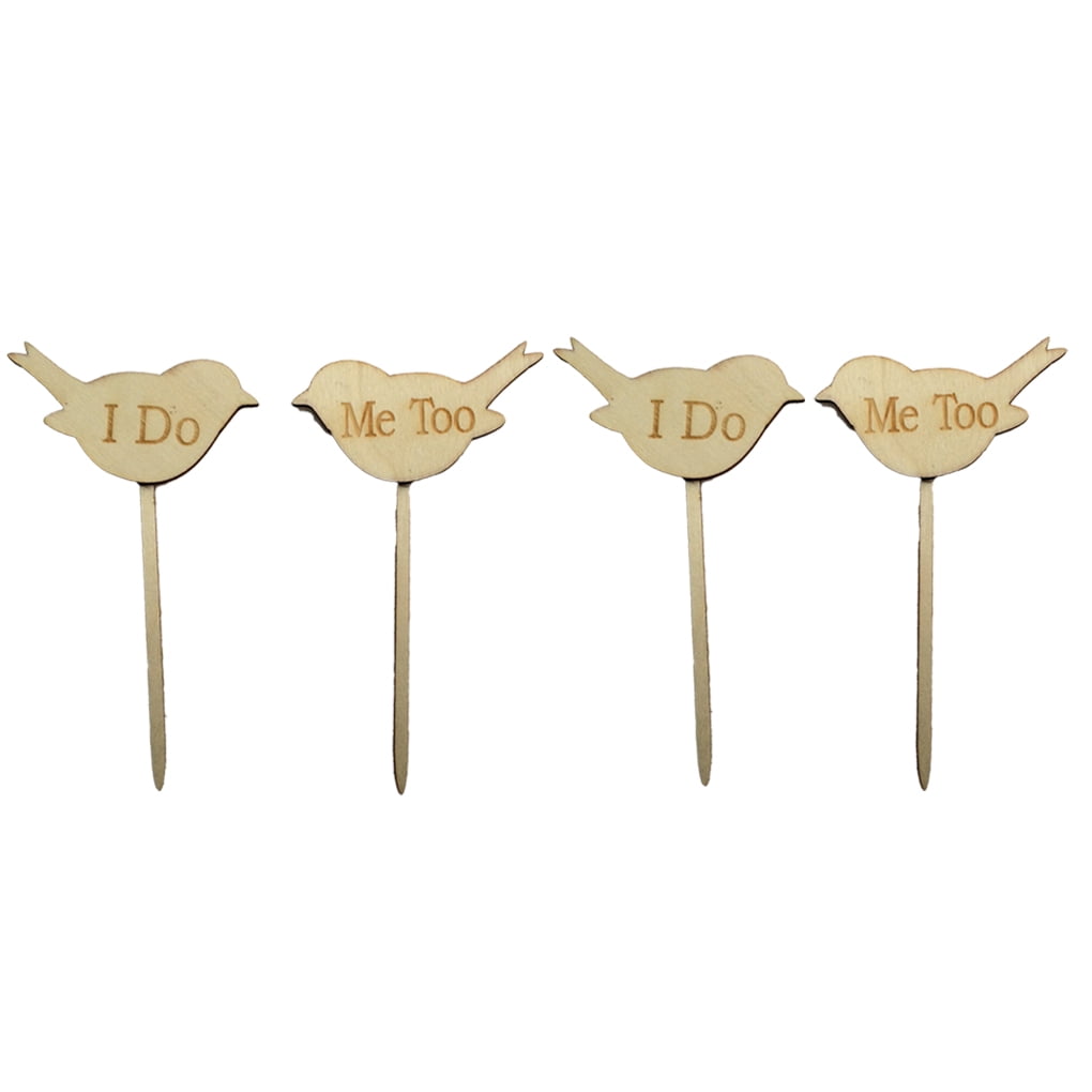 Wosthever Paquete de 4 I DO ME TOO Cake Topper Hecho a mano de Pasteles ...