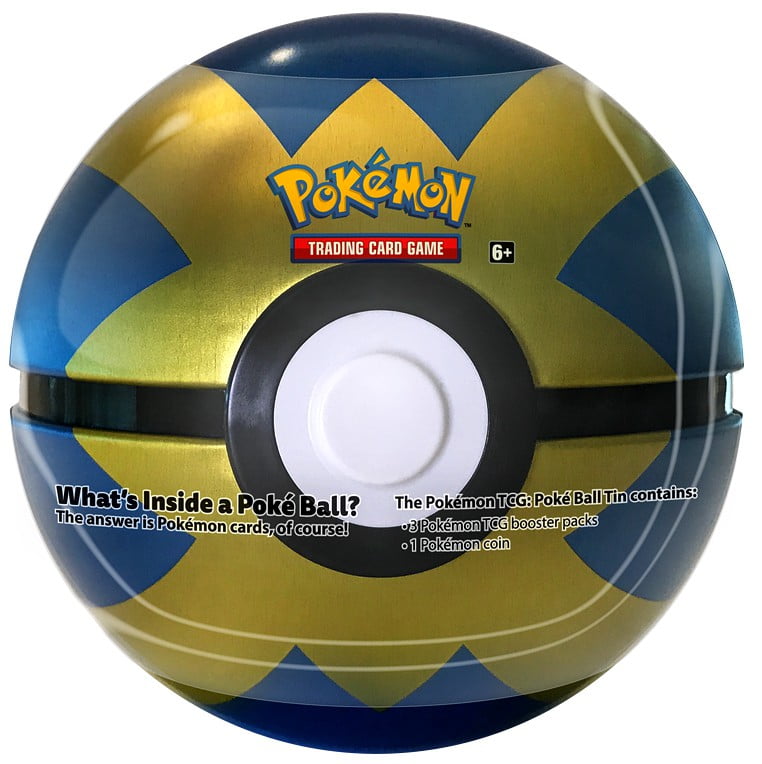 Pokemon 2022 Quick Ball Pokeball Tin Set (3 Booster Packs & Coin ...
