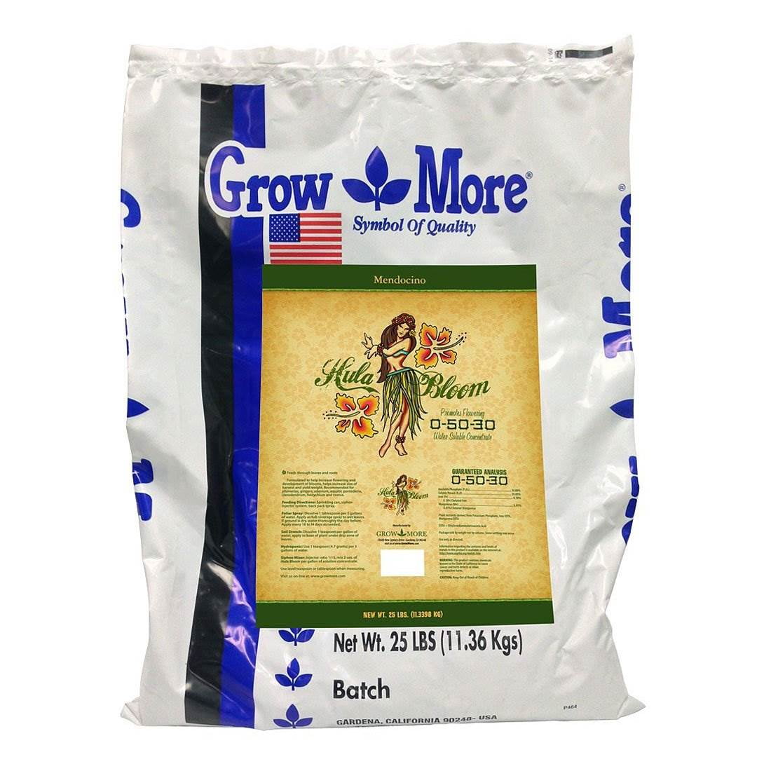Grow More Hula Bloom 0-50-30 Soluble Concentrated Plant Fertilizer, 25 ...