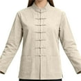 Blouse for Women VLOOCKLW Vintage Cotton Long Sleeve Blouses Chinese ...