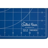 "The Quilted Bear 12"" x 12"" Rotary Cutting Mat - Self-Healing, Locking & Rotating, Blue ...
