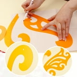 Jupean Sewing Ruler Set, Durable Plastic Sewing Curve Rulers, Tailor ...