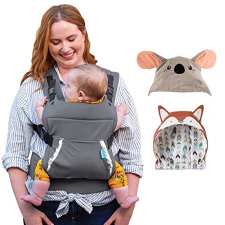 Infantino Cuddle Up Ergonomic Hoodie Baby Carrier Bundle Pack ...