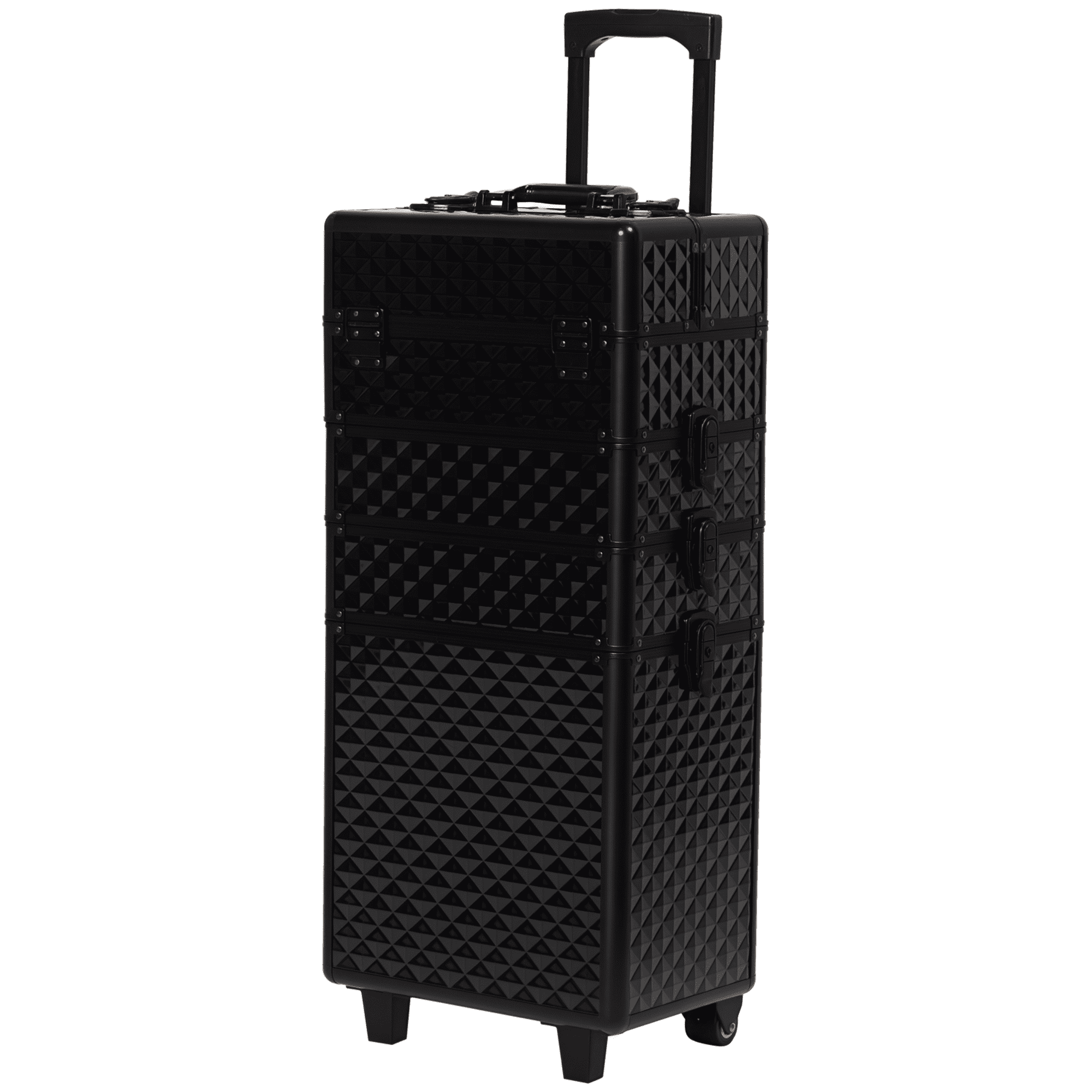Click here for Homcom Upright Make Up Case Travel Trolley Black 1... prices