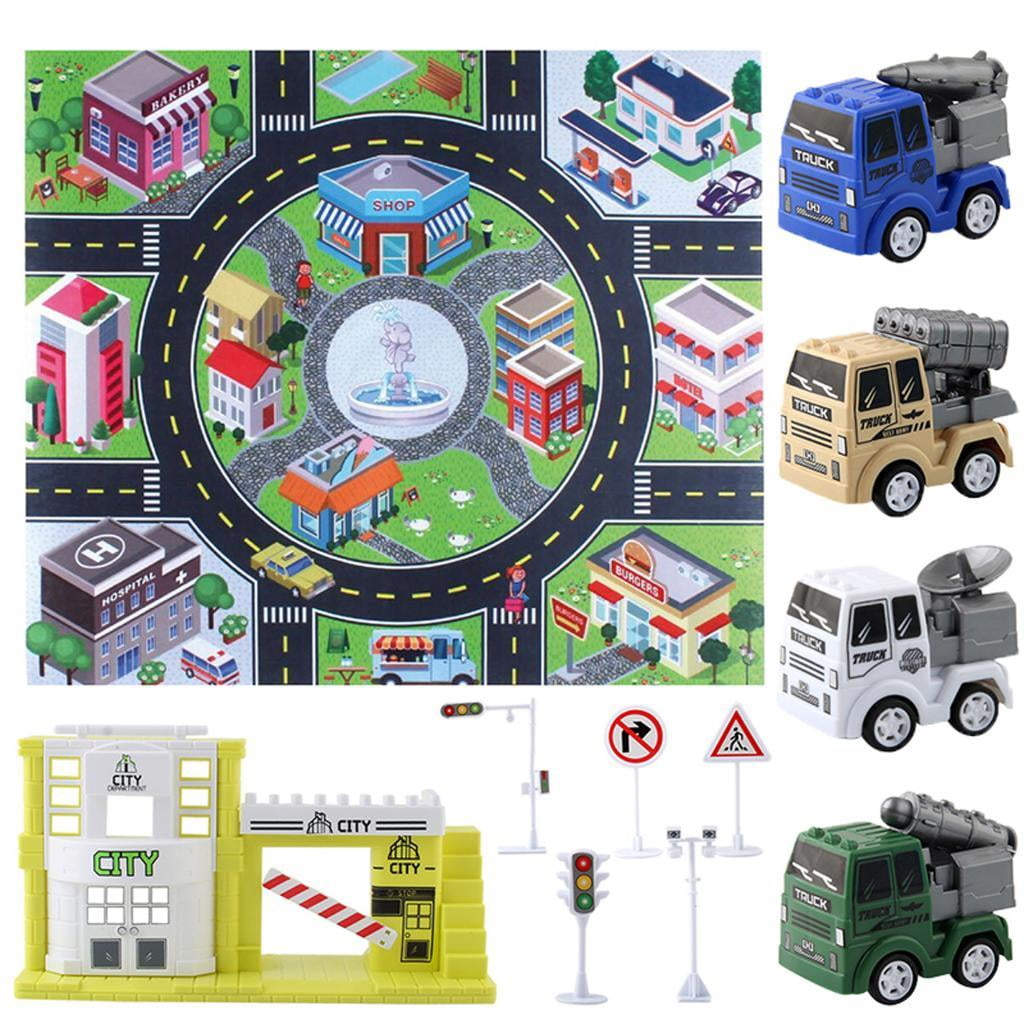 Kids Carpet Playmat Rug City Life for Playing with And Have , Children ...