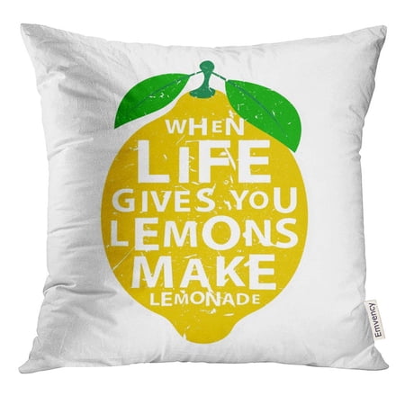 BSDHOME Yellow Quotation When Life Gives You Lemons Make Lemonade ...