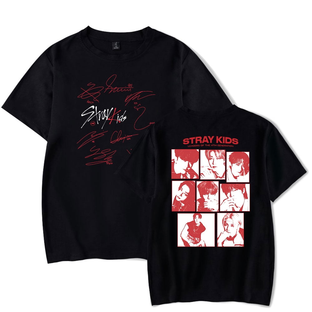 Click here for Stray Kids Hip Hop Neutral Fashion Casual Short Sl... prices