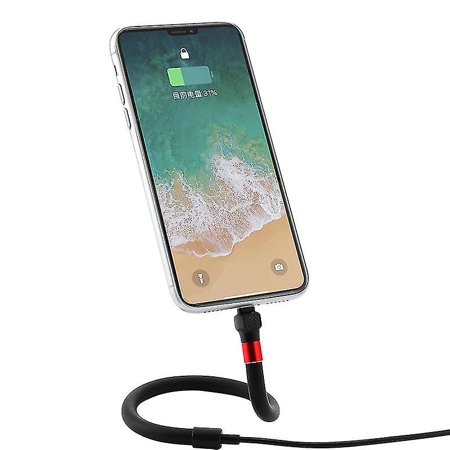 3 In 1 Data Cable Bracket Bendable Cell Phone Holder Fast Charging ...