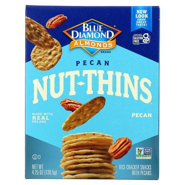 Blue Diamond Almonds Nut-Thins, Smokehouse Flavor, Gluten-Free Snack ...