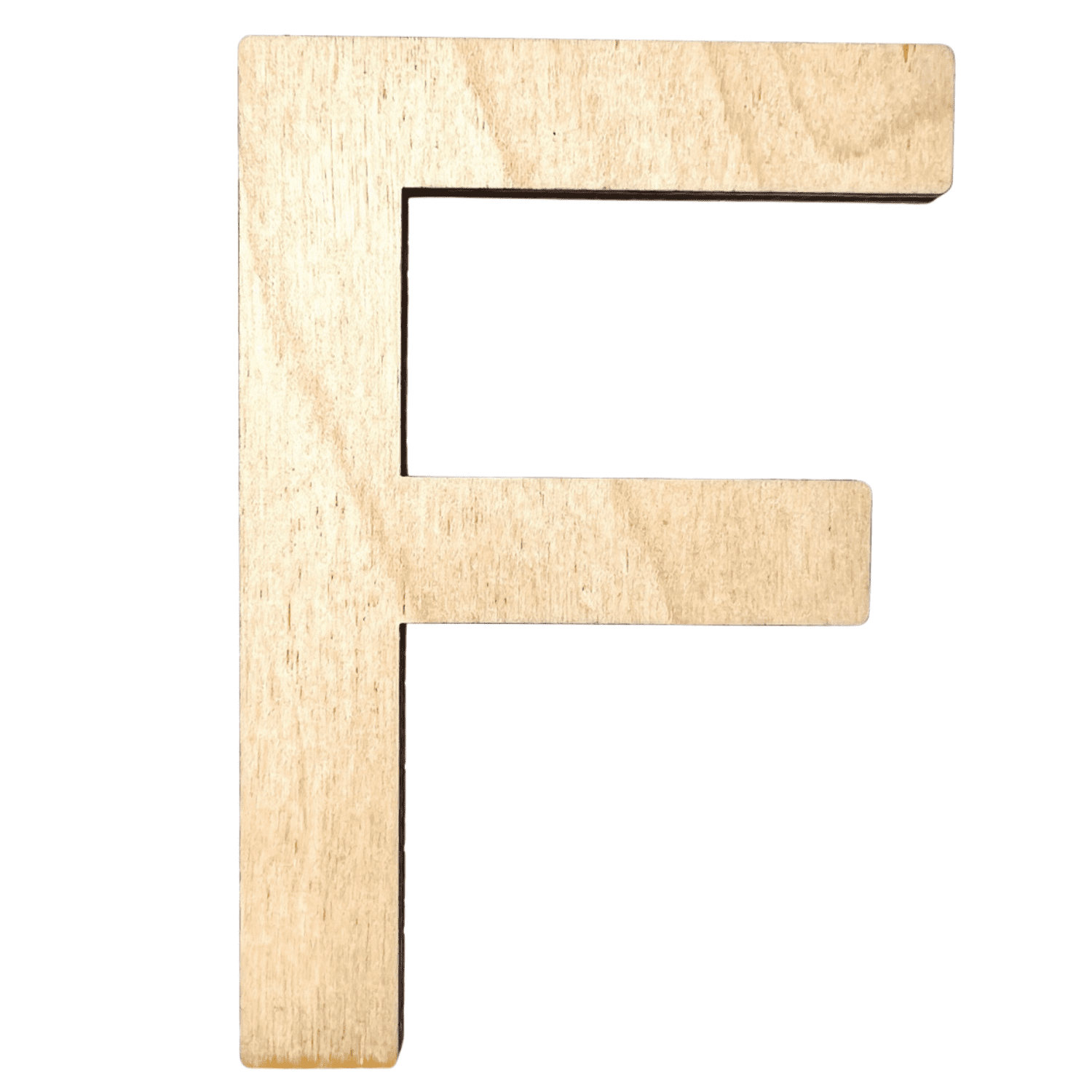 5" Tall MDF Letter F | 1/4" Thick Birch | Krafty Supply Letters | Arial ...