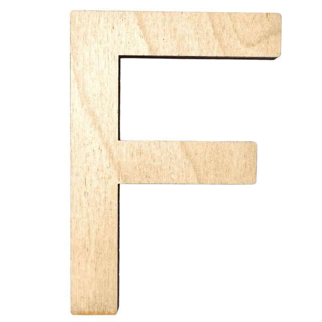 5" Tall MDF Letter F | 1/4" Thick Birch | Krafty Supply Letters | Arial ...