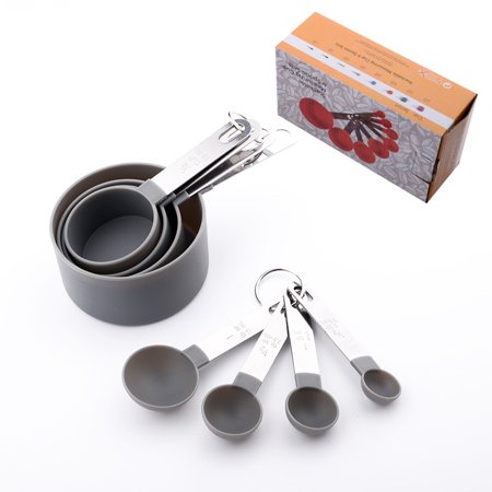 Measuring spoon and beaker in A with measuring ruler, measuring spoon ...