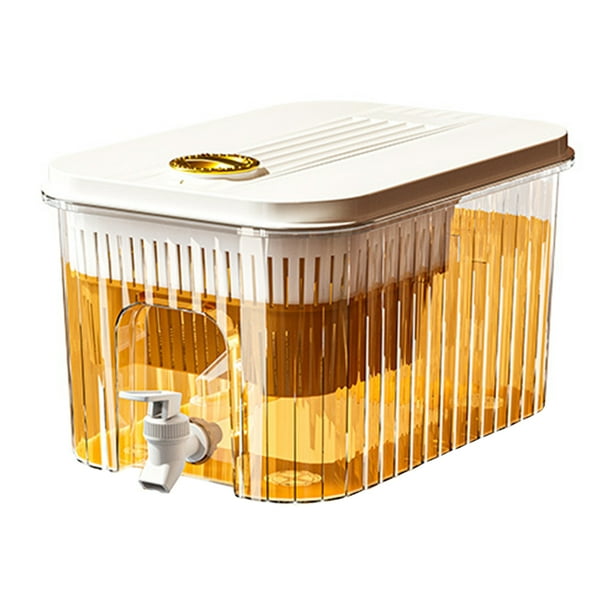 4L Juice Jug Beverage Gallon Cold Water Pitcher Large Capacity Cold ...