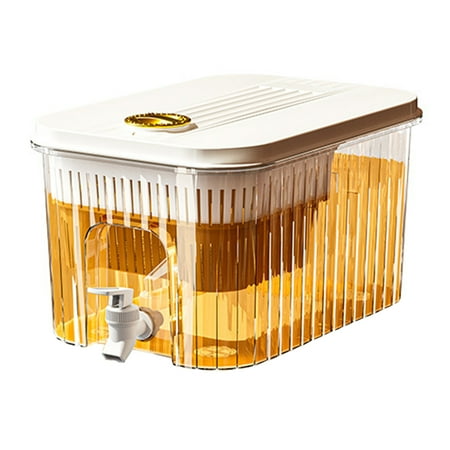 4L Juice Jug Beverage Gallon Cold Water Pitcher Large Capacity Cold ...