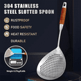 Large Skimmer Slotted Spoon - 304 Stainless Steel Skimmer Spoon ...