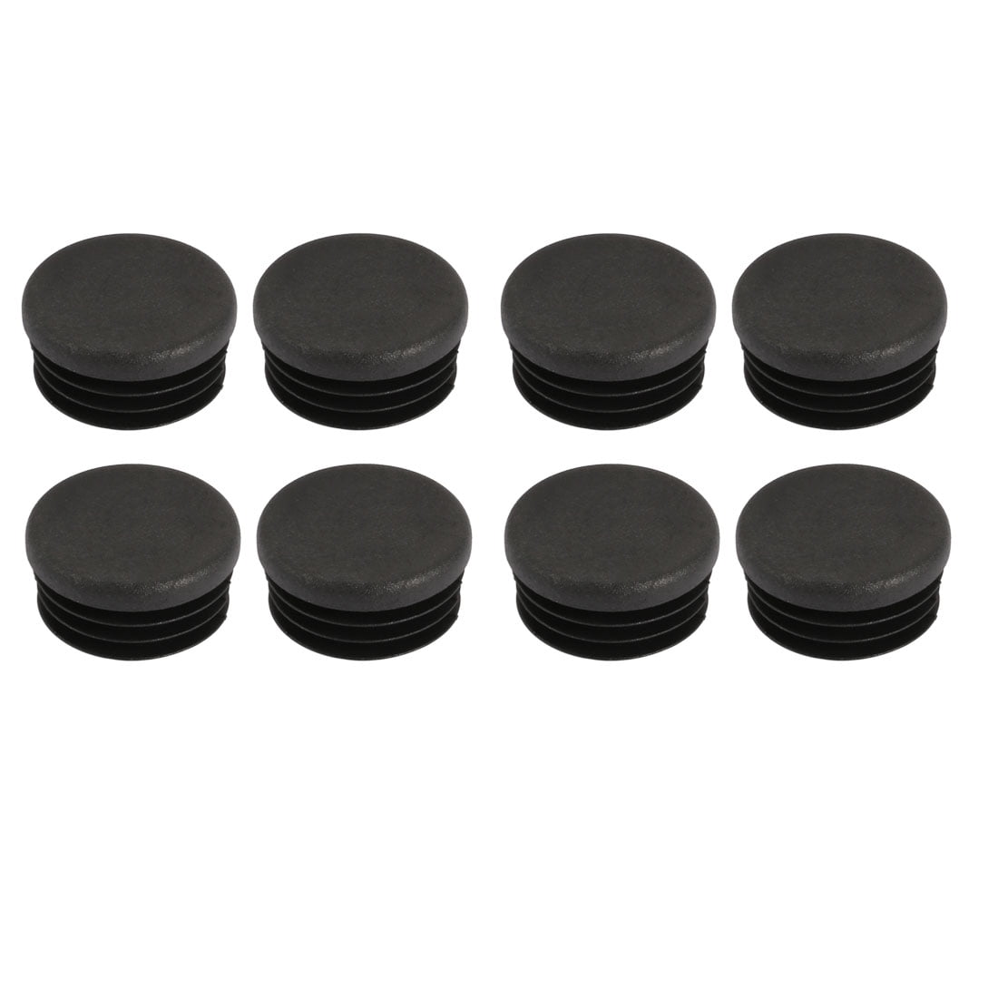 8 Pcs Chair Table Leg Plastic Cap Round Tube Insert Fit 28mm Pipe Outer ...