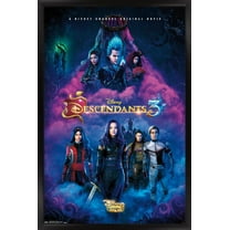 Disney Descendants 3 - One Sheet Wall Poster, 22.375" x 34", Framed ...