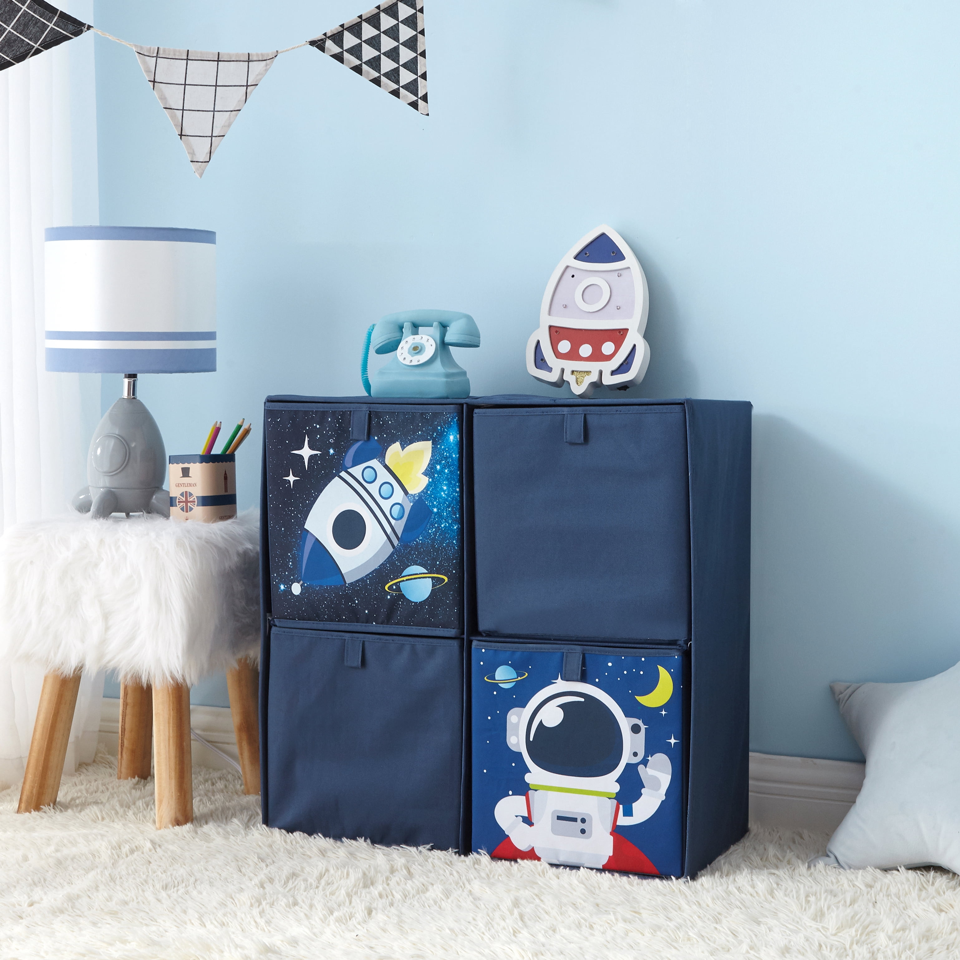 Space Kids Storage Cubby Organizer Set - Walmart.com
