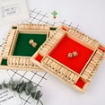 BESTSKY Gift Toys Shut The Box Game Wooden Dice Board Game For 6 ...