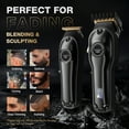 Professional Hair Clippers for Men, Hair Cutting Kit & Zero Gap T-Blade ...