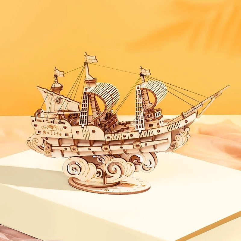 Click here for Rokr Modern 3d Wooden Puzzle - Sailling Ship Tg305 prices
