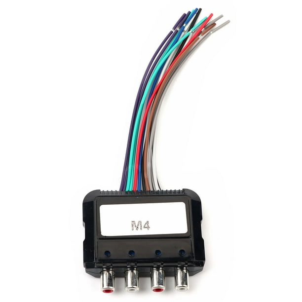 Car Stereo Subwoofer 4 Channel High to Low Audio Converter with Power ...