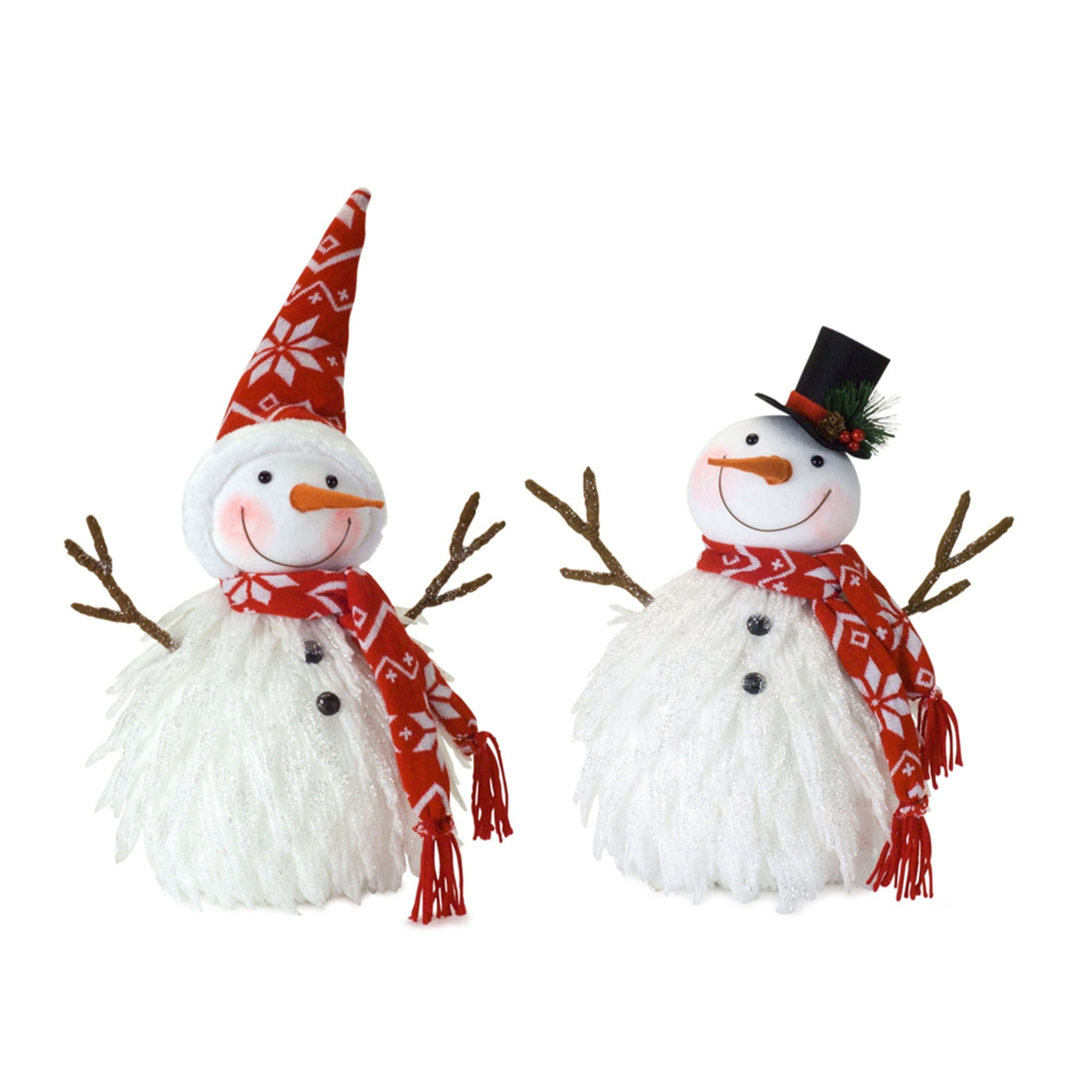 Snowman (Set of 2) 16.25"H, 21.75"H Foam - Walmart.com
