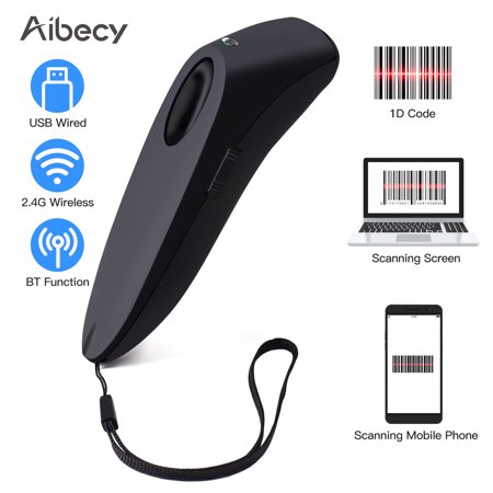 Aibecy Portable 3-in-1 Barcode Scanner Handheld 1D Bar Code Reader ...
