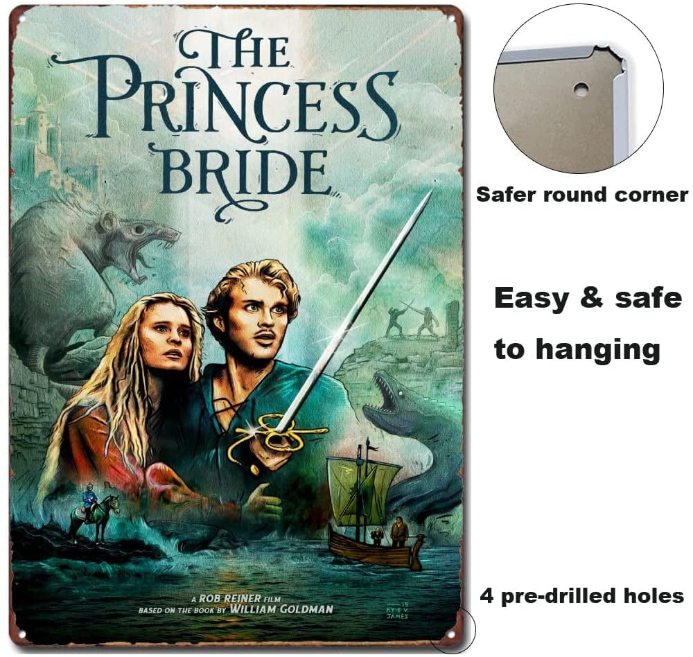 Buy The Princess Bride 80s Classic Movie Posters, Retro Metal Signs ...