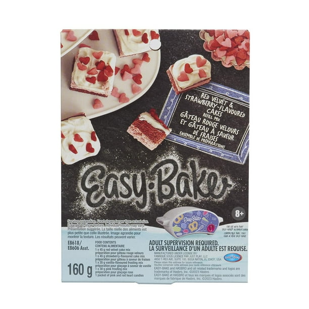 Easy-Bake Ultimate Oven Toy Refill Mix, Red Velvet and Strawberry Cakes Refill Mix - Walmart.ca